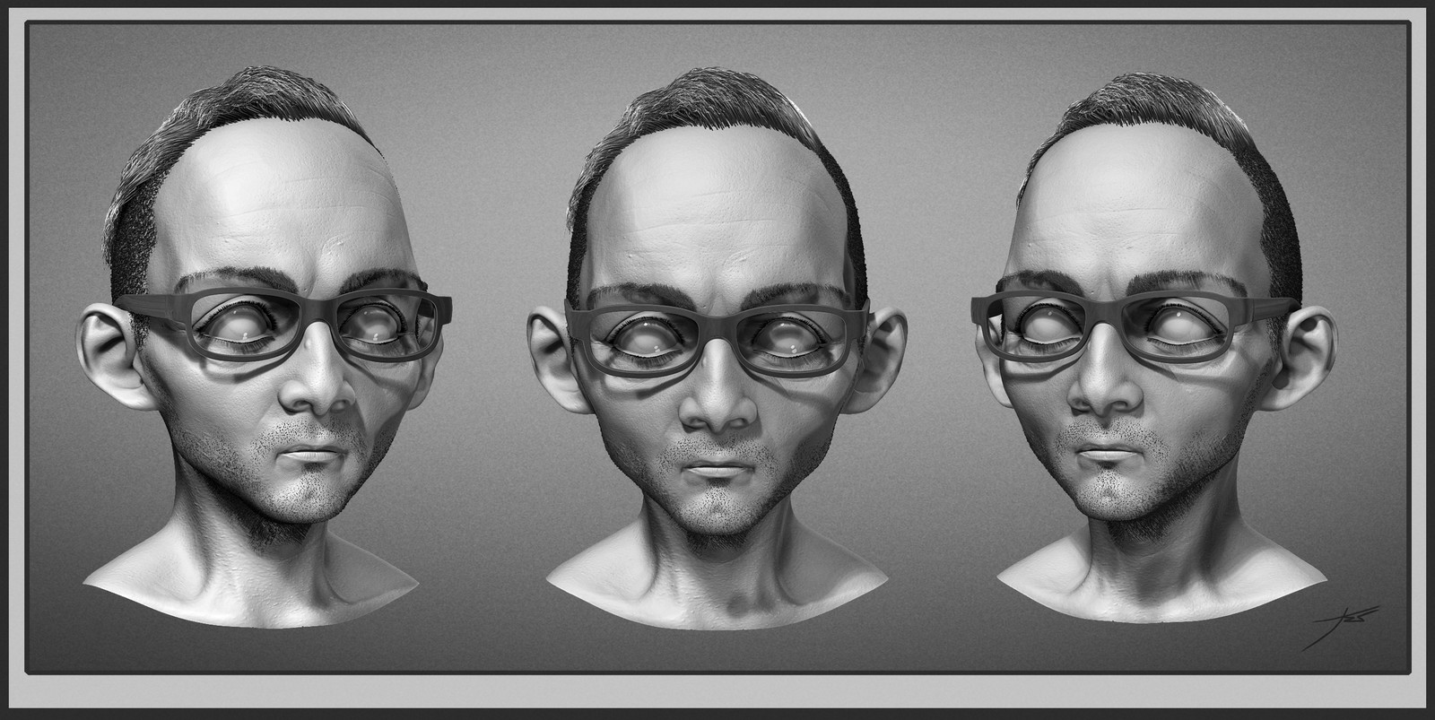 Joel Schilling - Stylized Male Bust