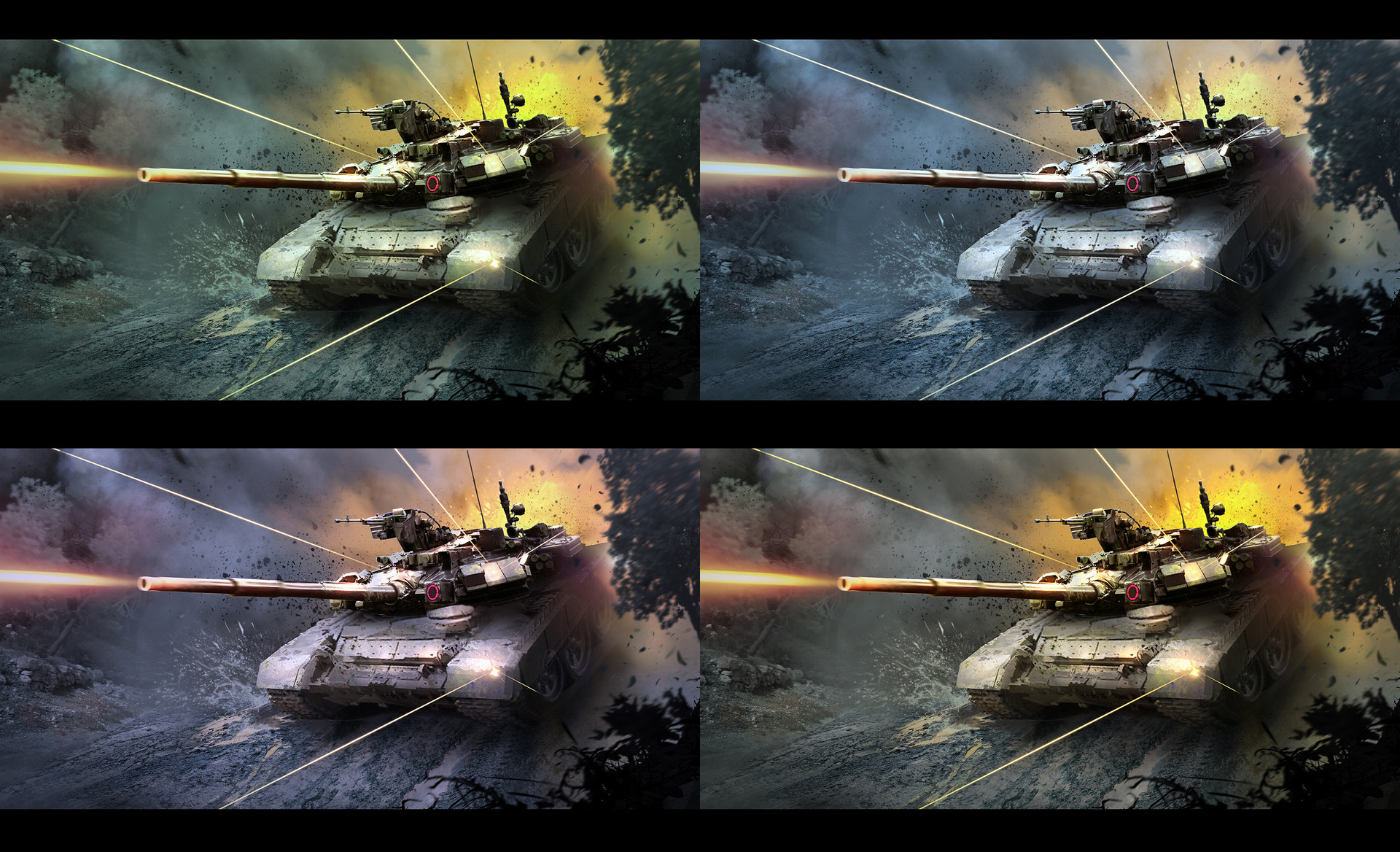 ArtStation - Tank in Battle