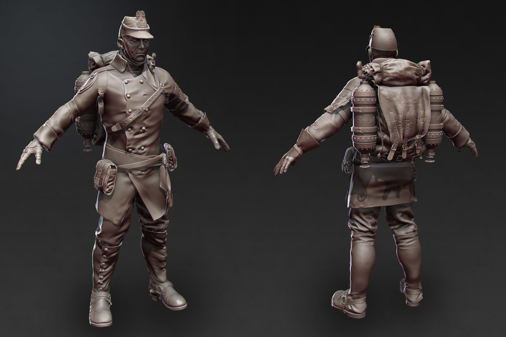 Aaron (Aeryn) J Davies - Freelance 2013- Steampunk Soldier