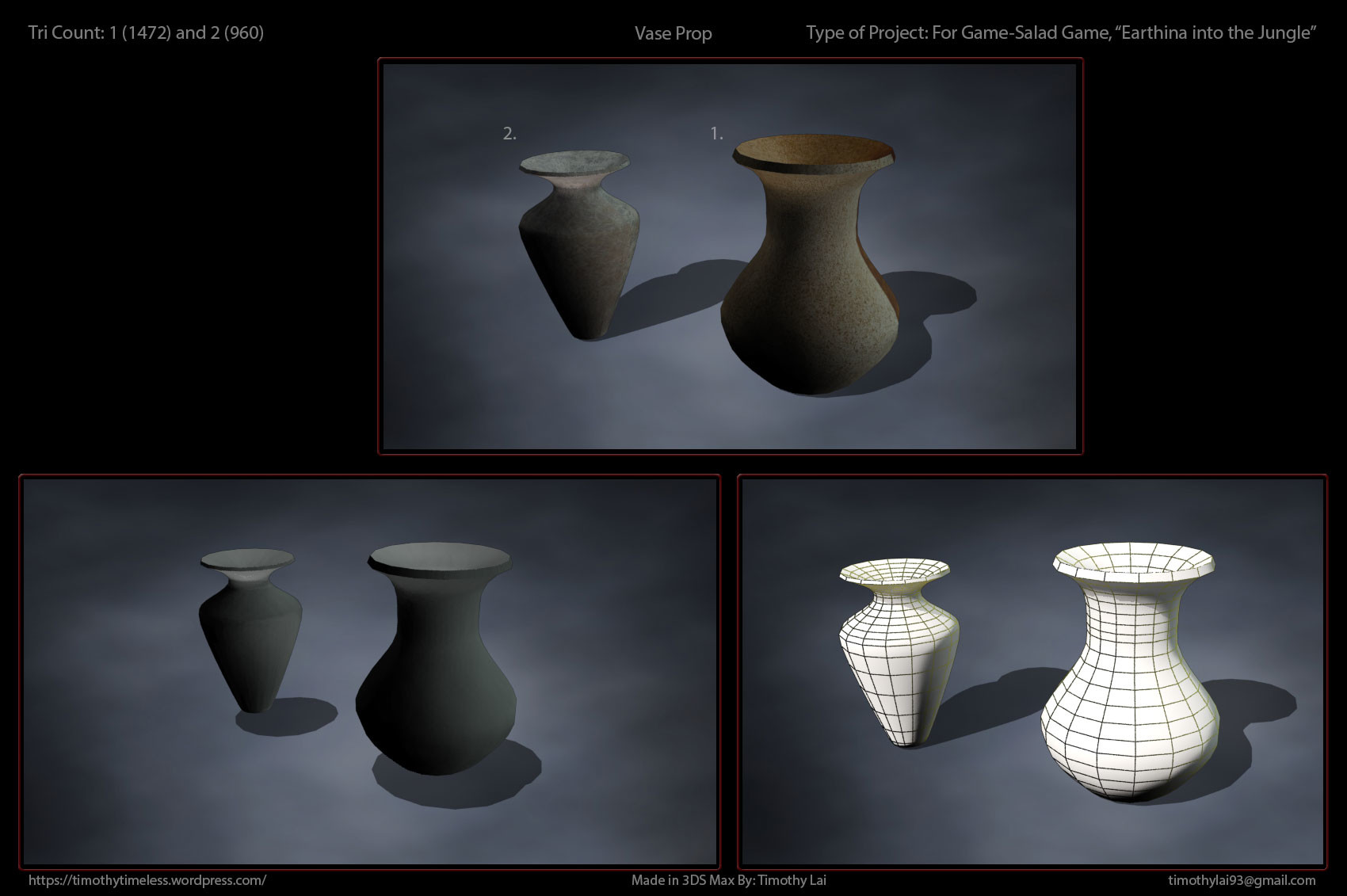 ArtStation - Vase Prop for Game Salad Game,"Earthina into the Jungle