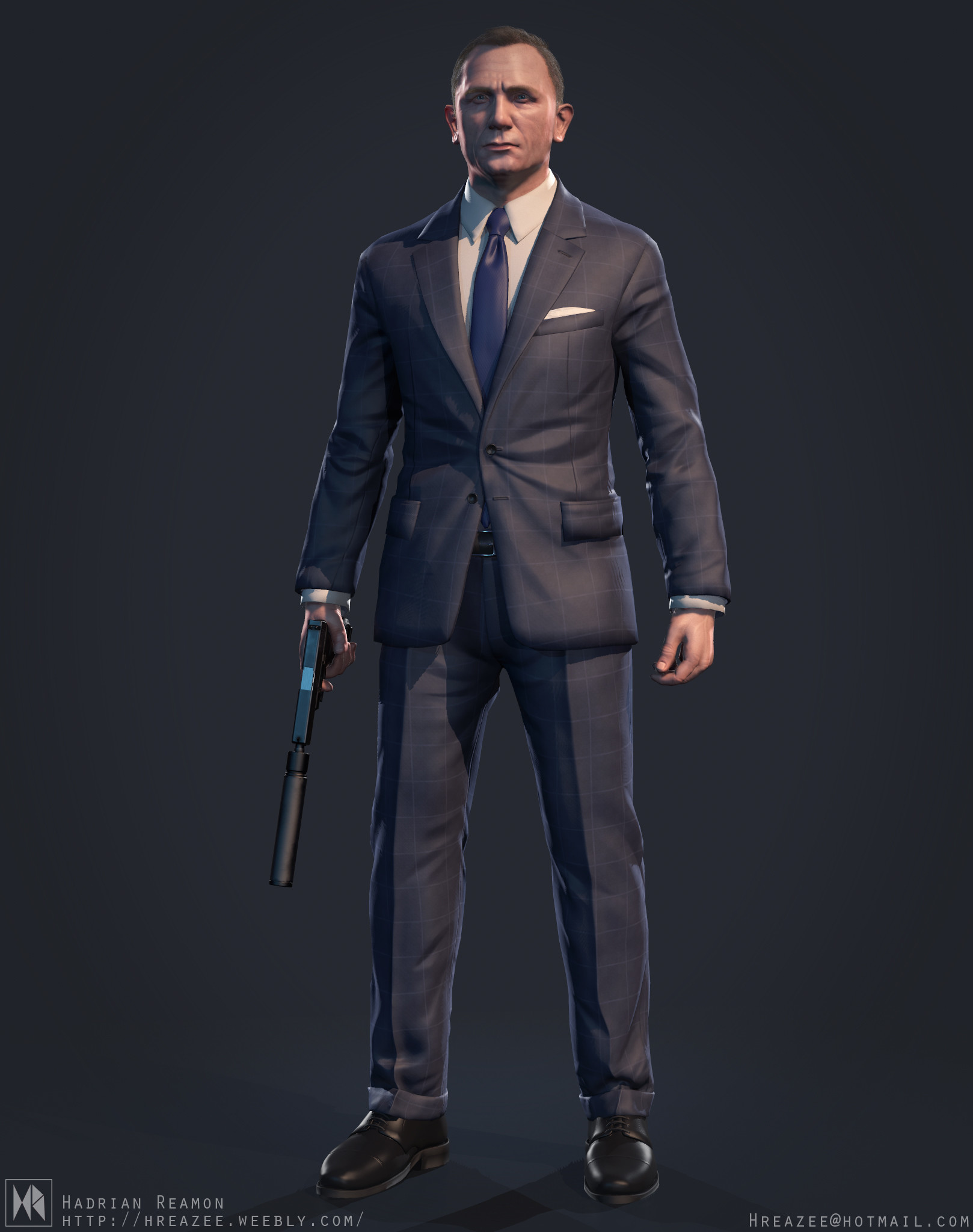 ArtStation - James Bond Low Poly
