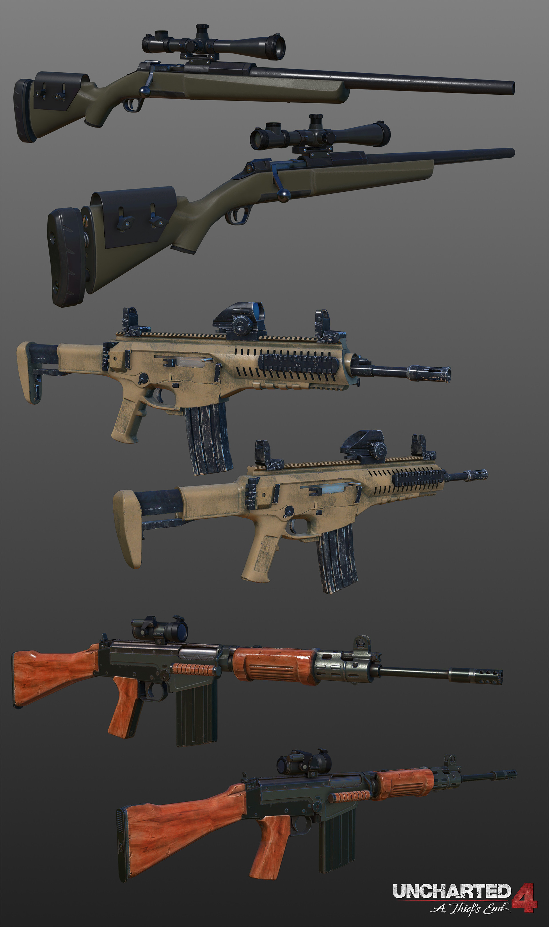 Michel Hatfield - Uncharted 4 Props, Weapons, and Vehicles