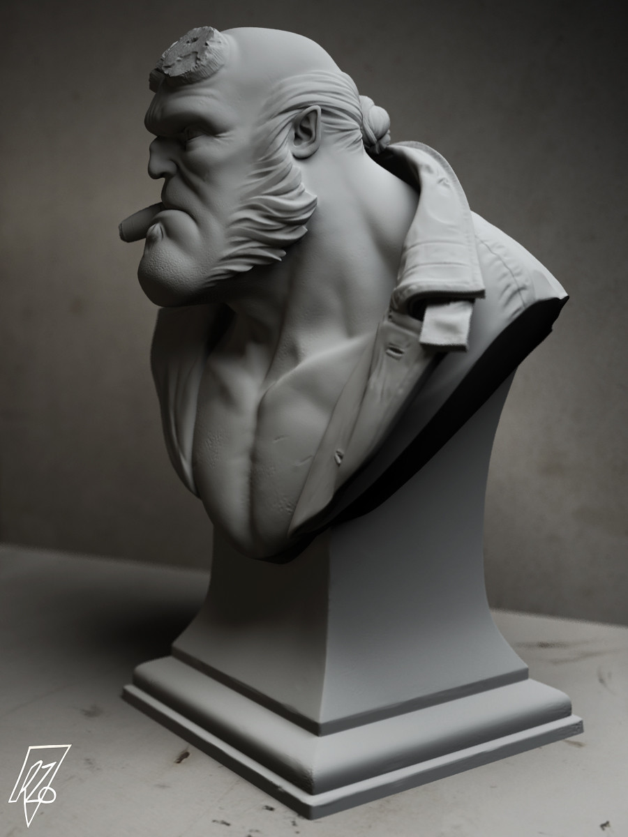 ArtStation - Hellboy bust