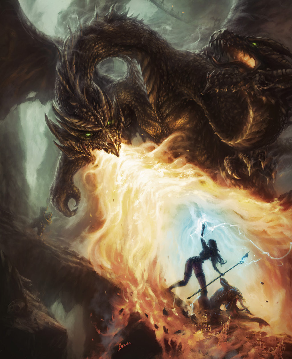 ArtStation - The underworld dragon, Bruce Liu