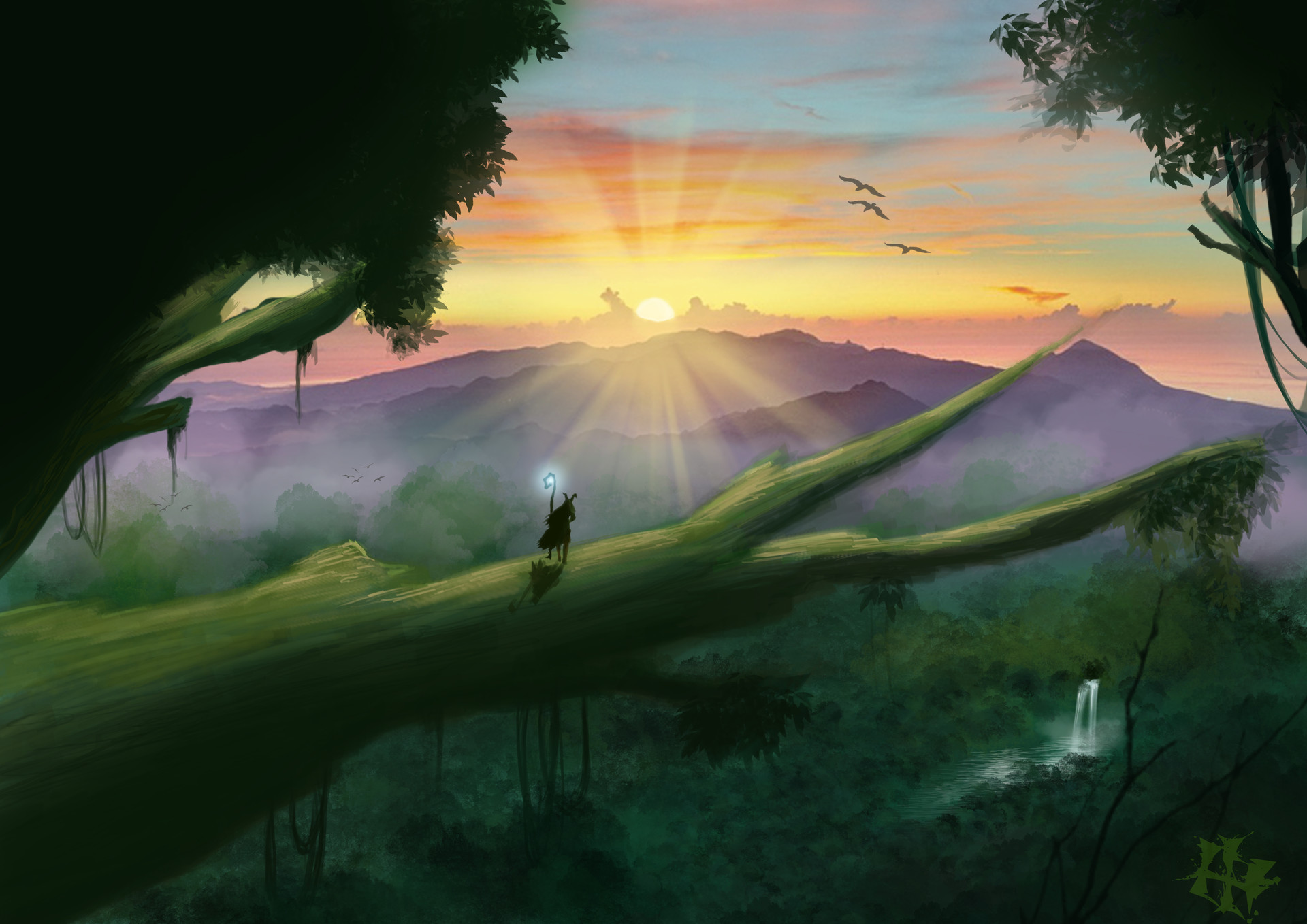 ArtStation - Fantasy Sunset