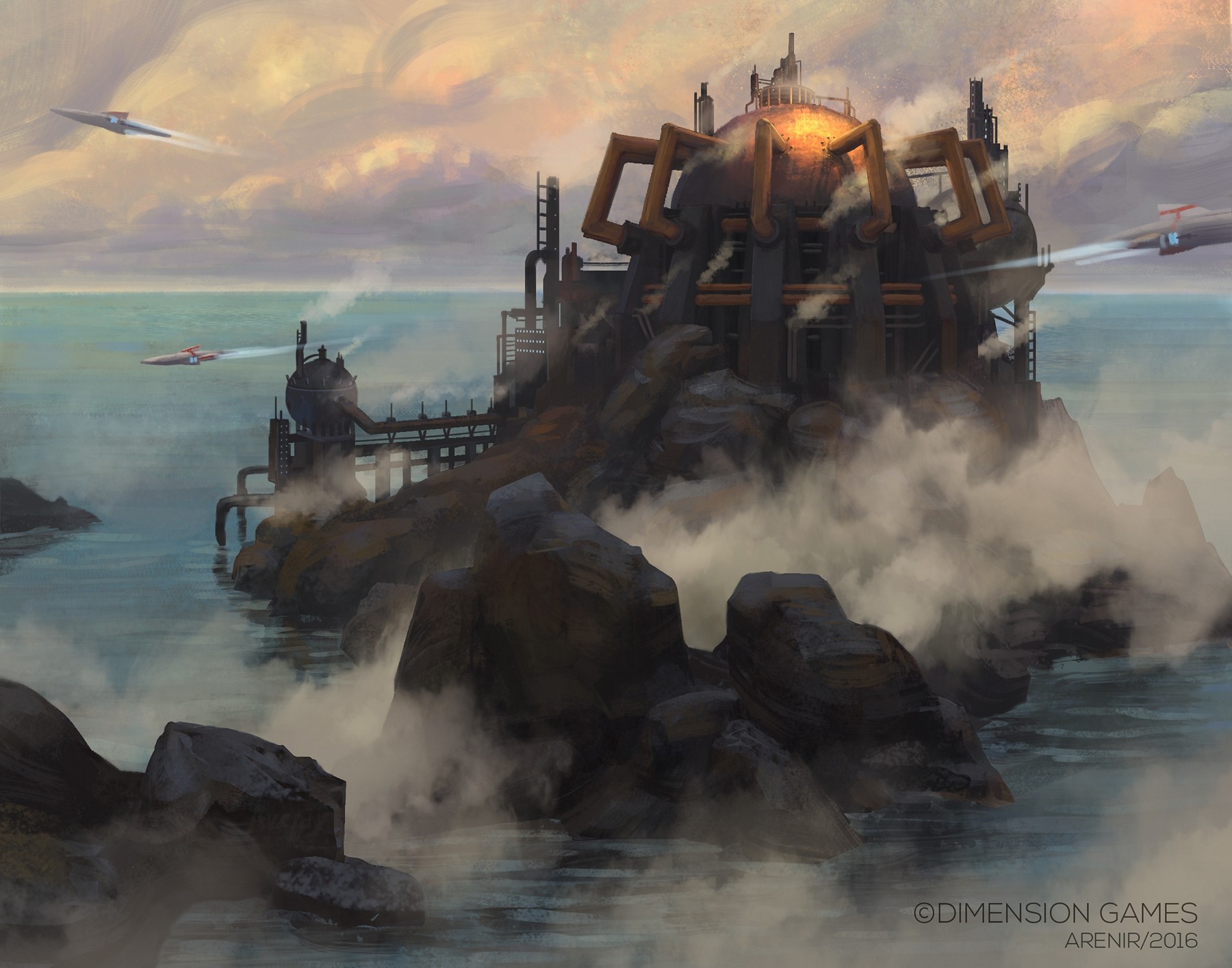 ArtStation - Geothermal Dam