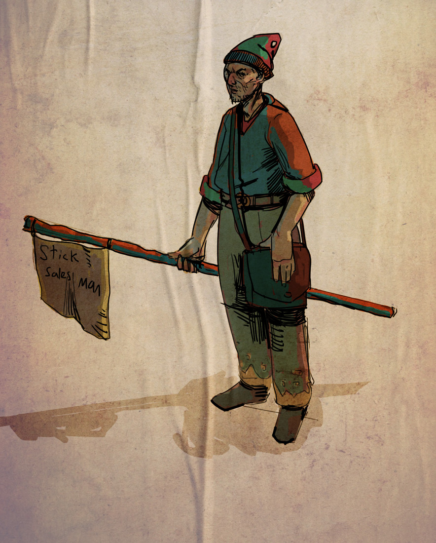 ArtStation - stick man