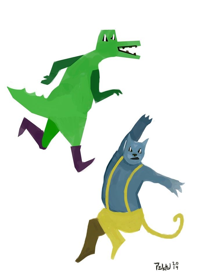 ArtStation - Croc and Cat