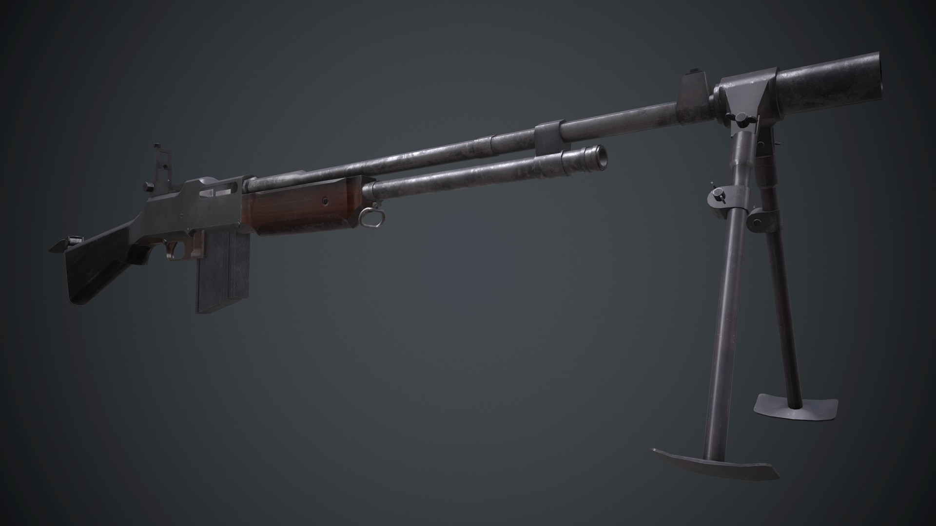 ArtStation - Browning Automatic Rifle (Low Poly)