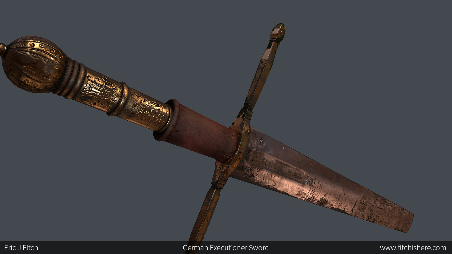 FitchIsHere - Eric J Fitch's 3D Art Portfolio - German Executioner Sword
