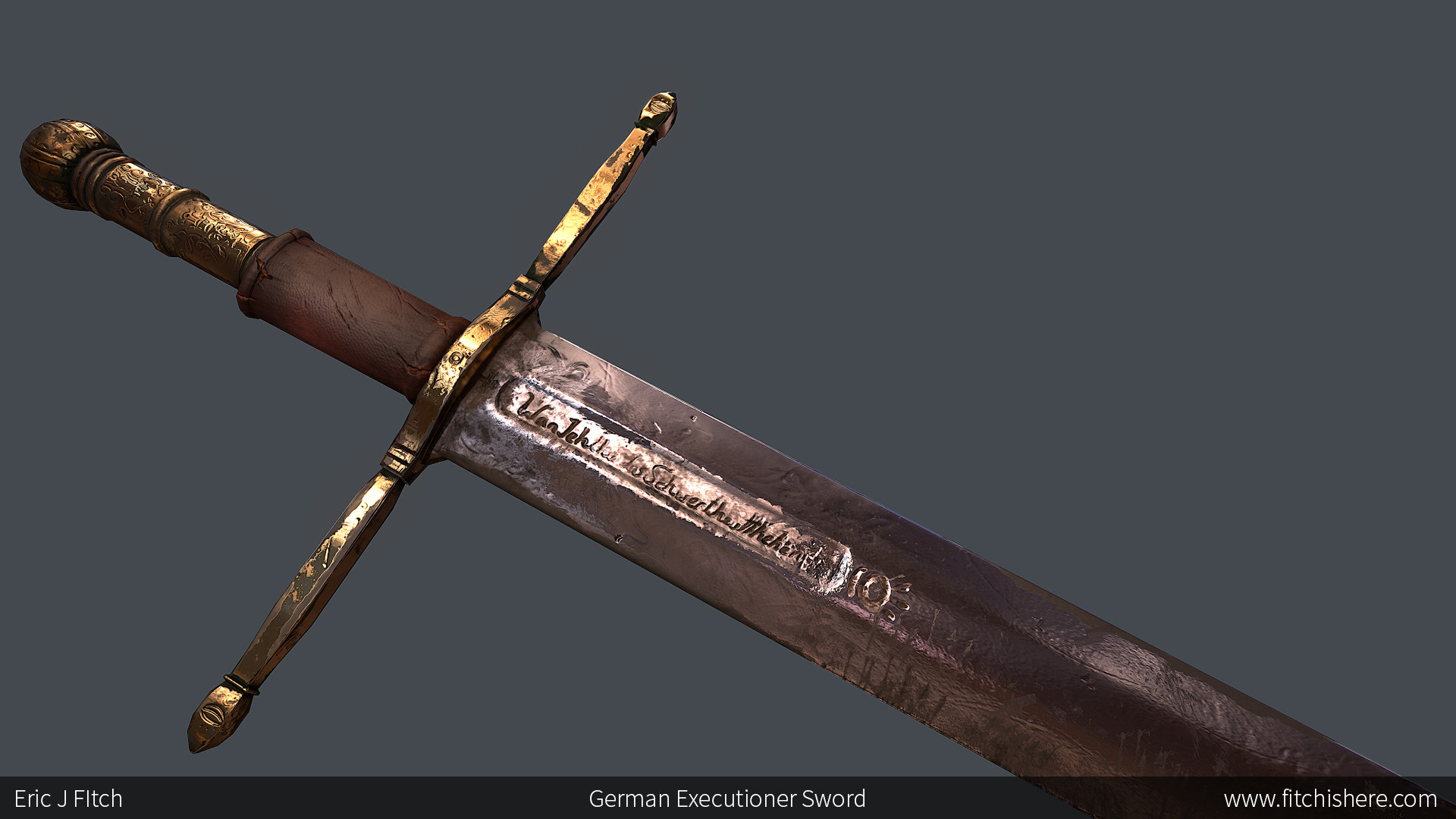 FitchIsHere - Eric J Fitch's 3D Art Portfolio - German Executioner Sword