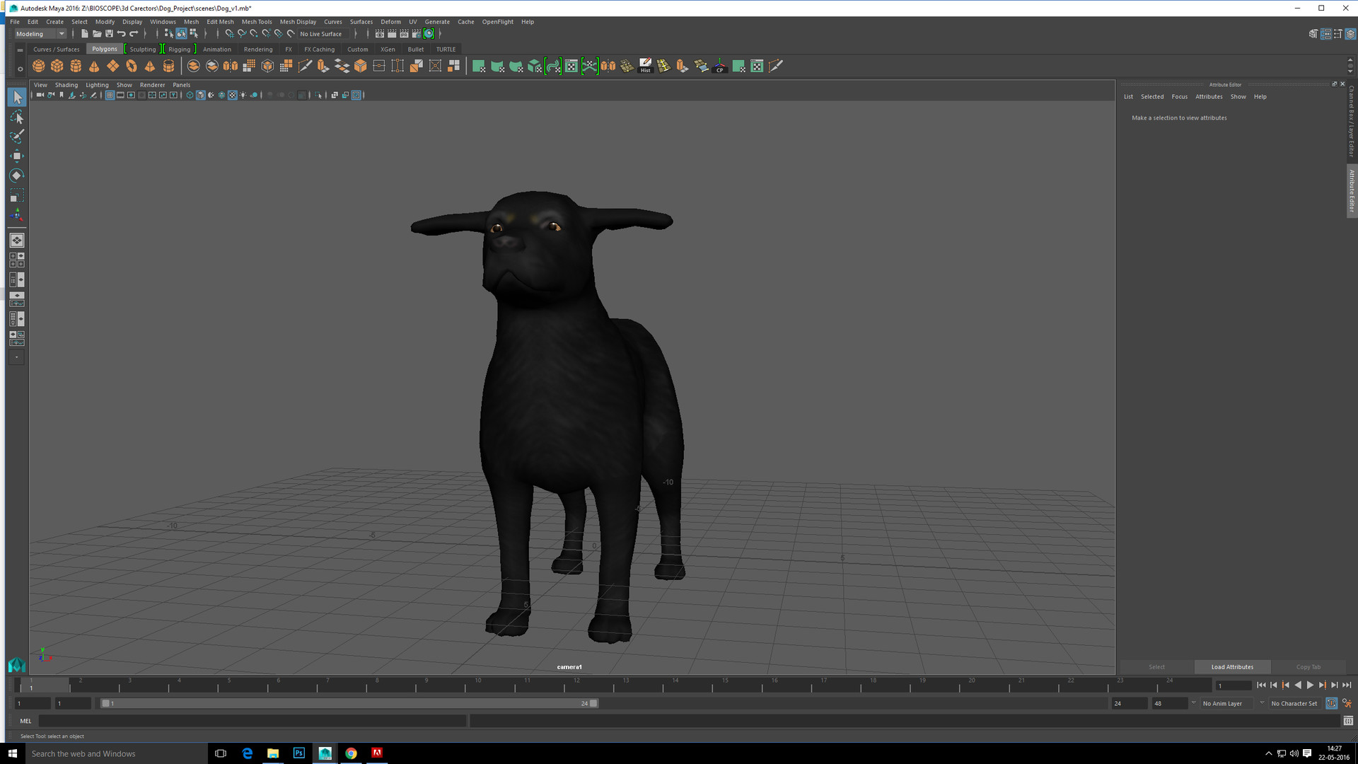ArtStation - Low poly dog.