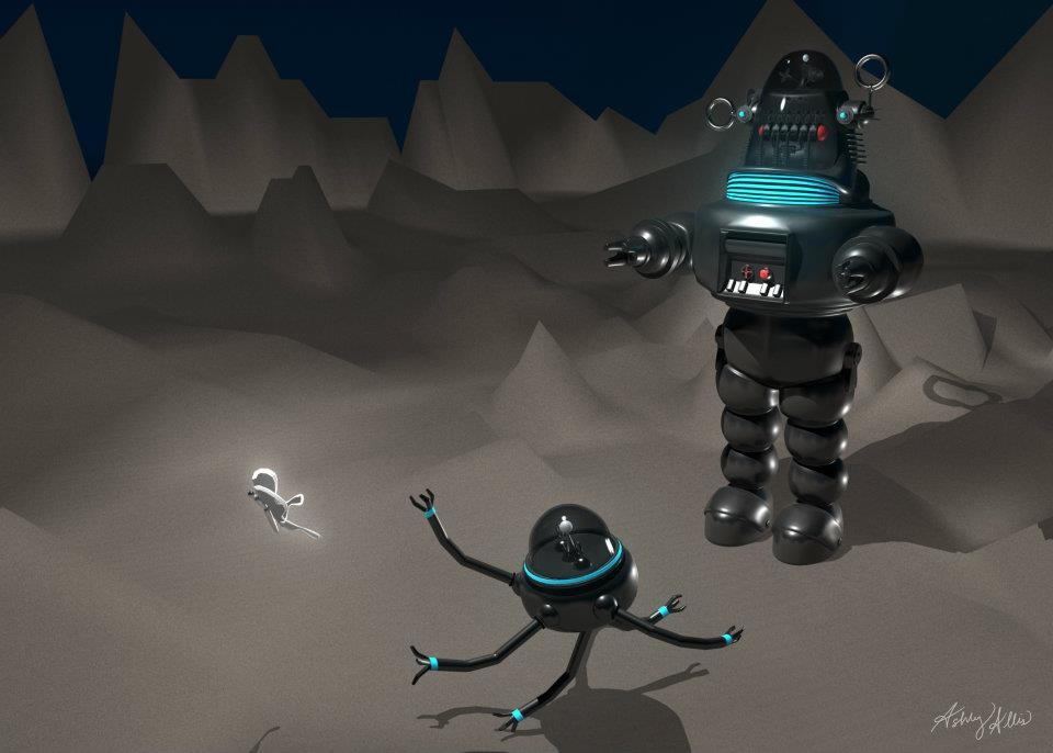 ArtStation - Robby the Robot & Sidekick