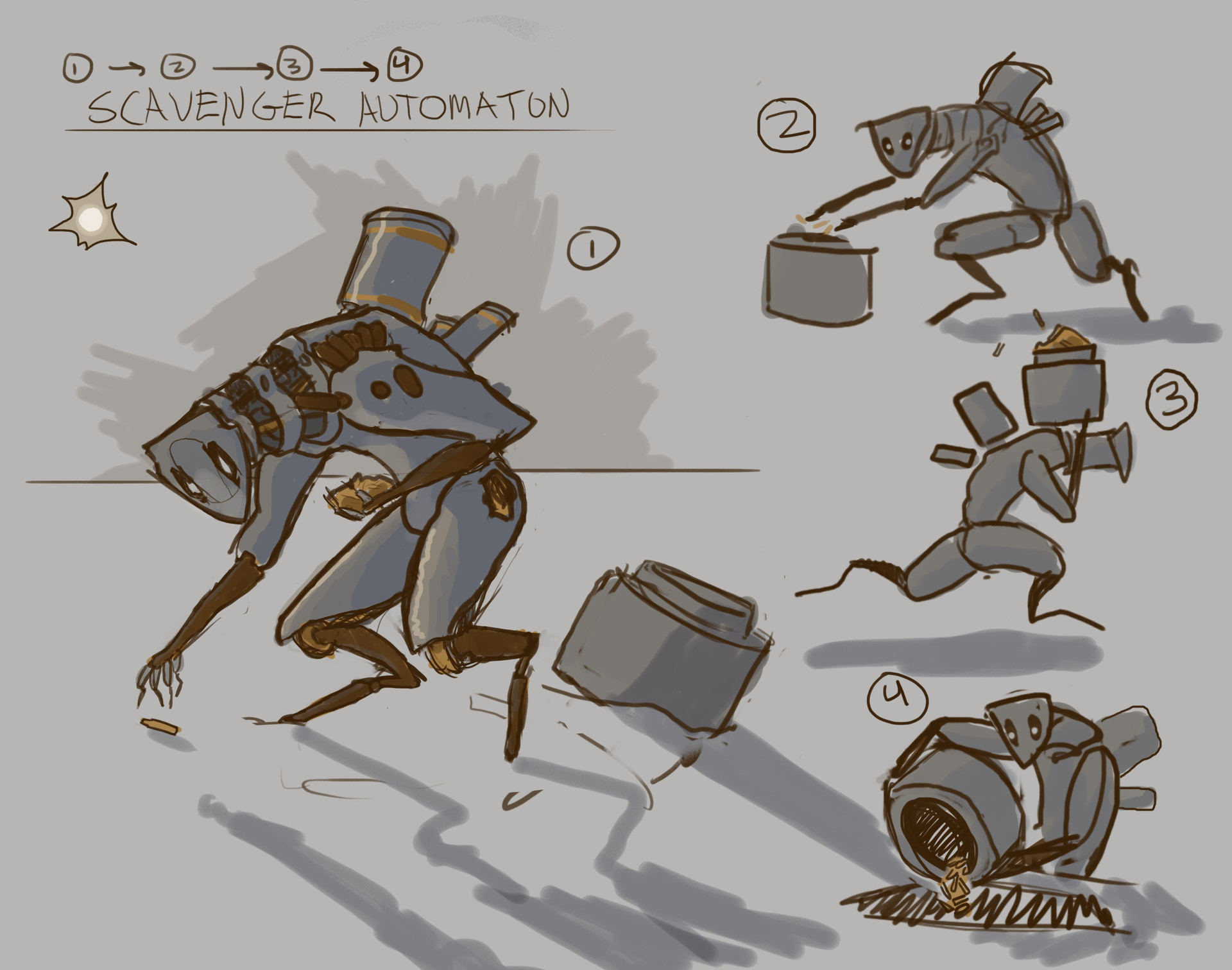 Scavenger Automaton Tim Forbes : r/ImaginaryBattlefields