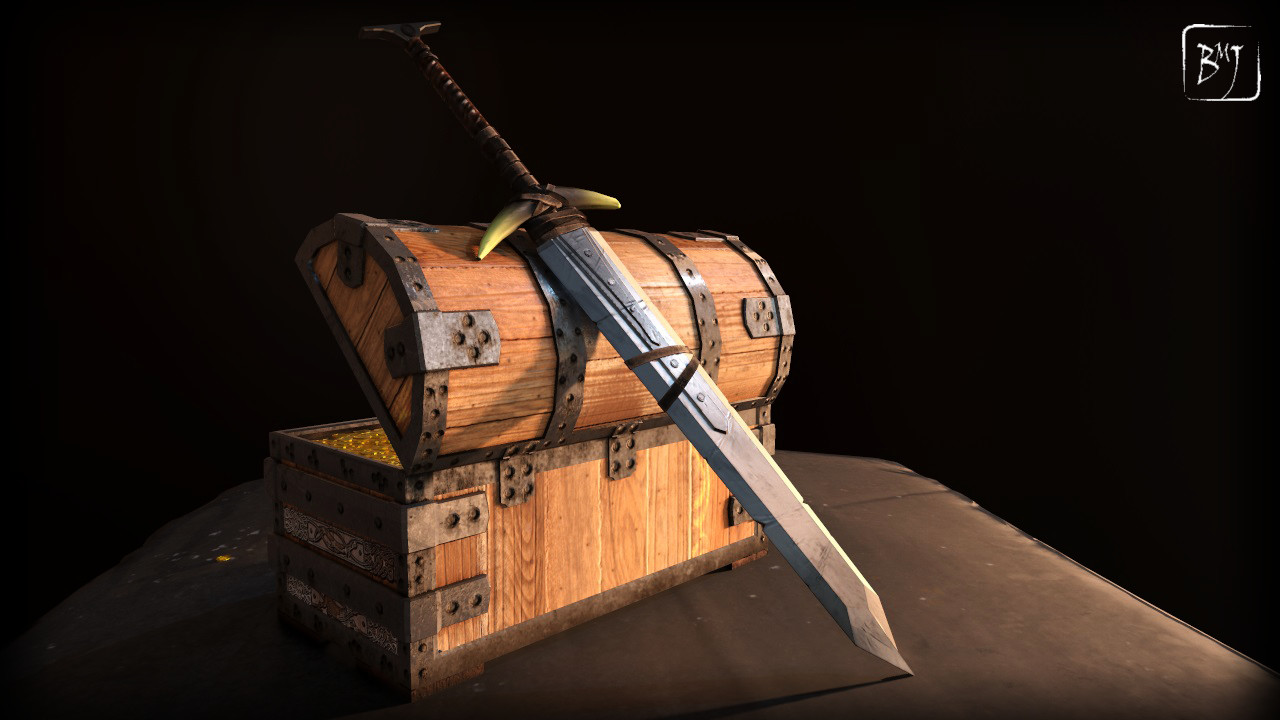 ArtStation - Sword Chest Money