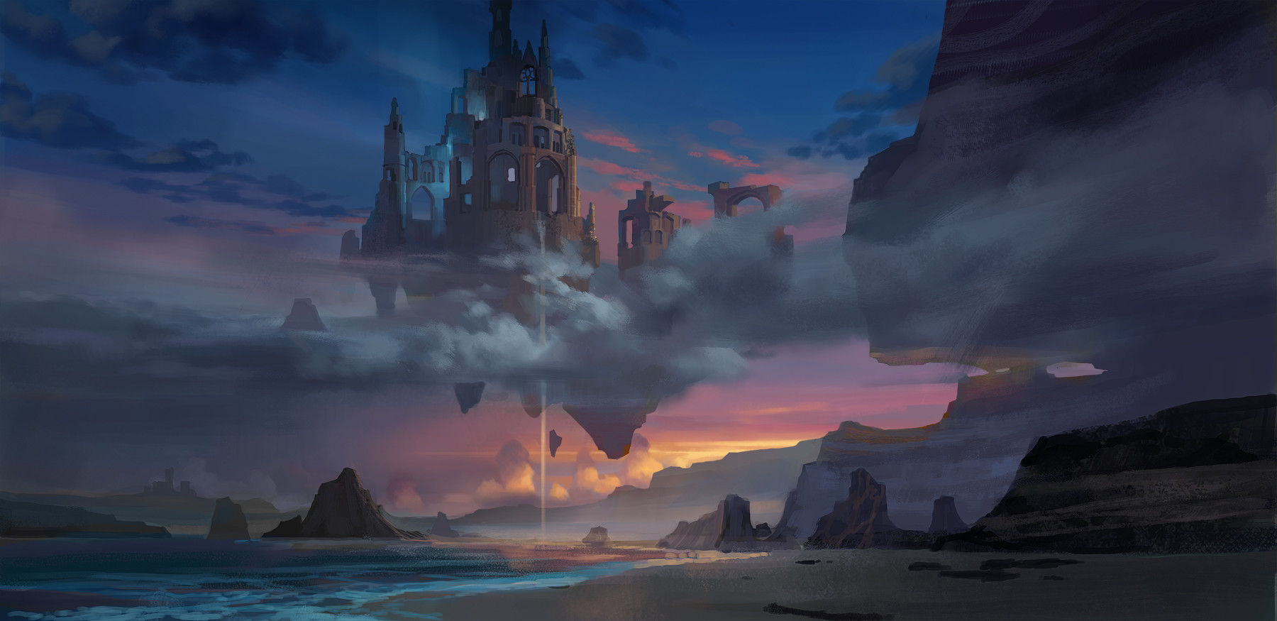 ArtStation - floating ruins