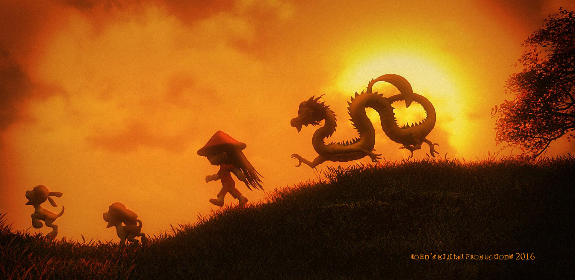 ArtStation - Dragon Sunset