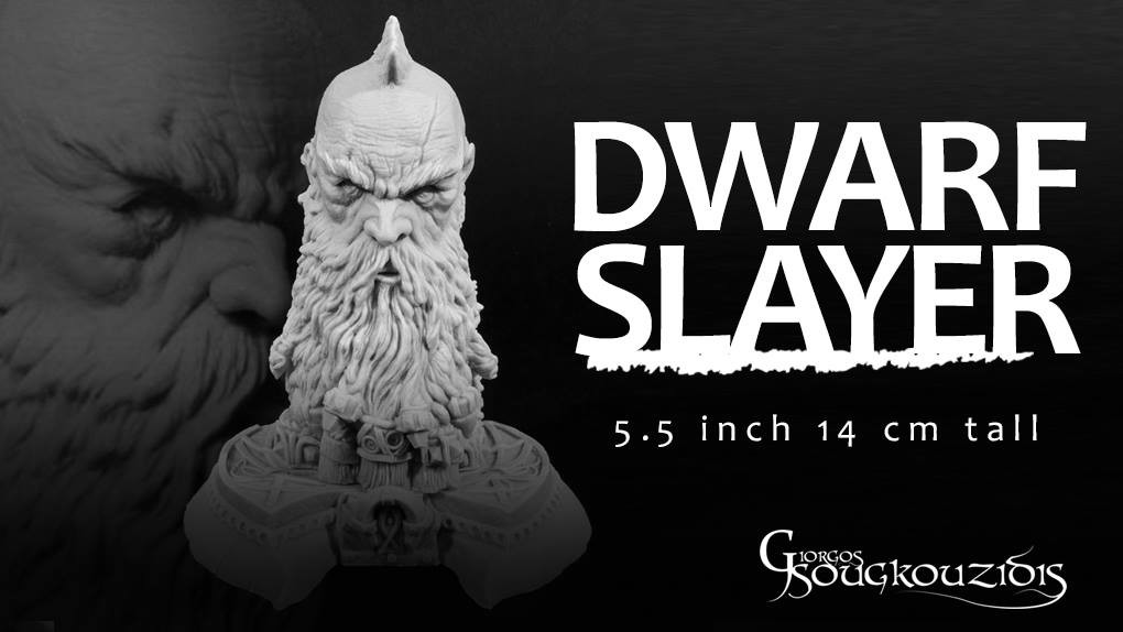 ArtStation - Dwarf slayer bust