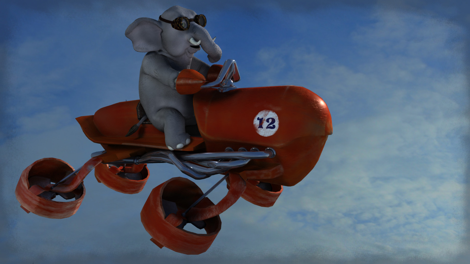 ArtStation - Flying Elephant