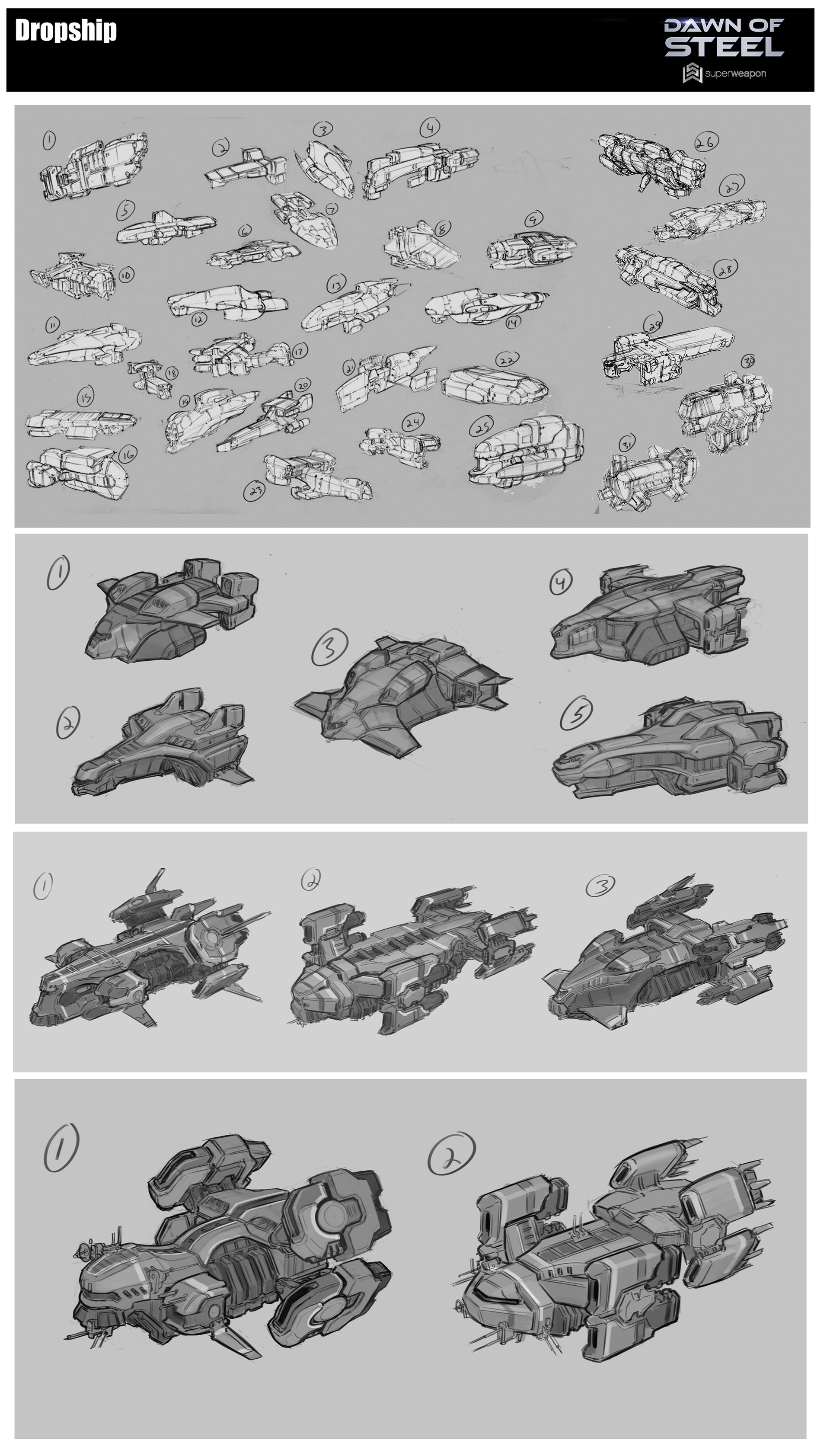 ArtStation - Dawn of Steel - Dropship