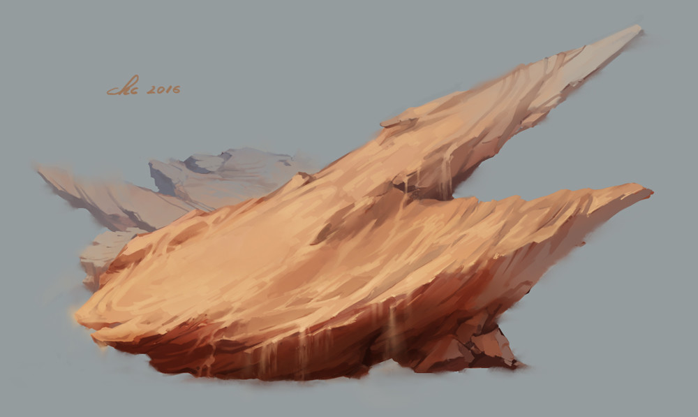 ArtStation - study ，stones