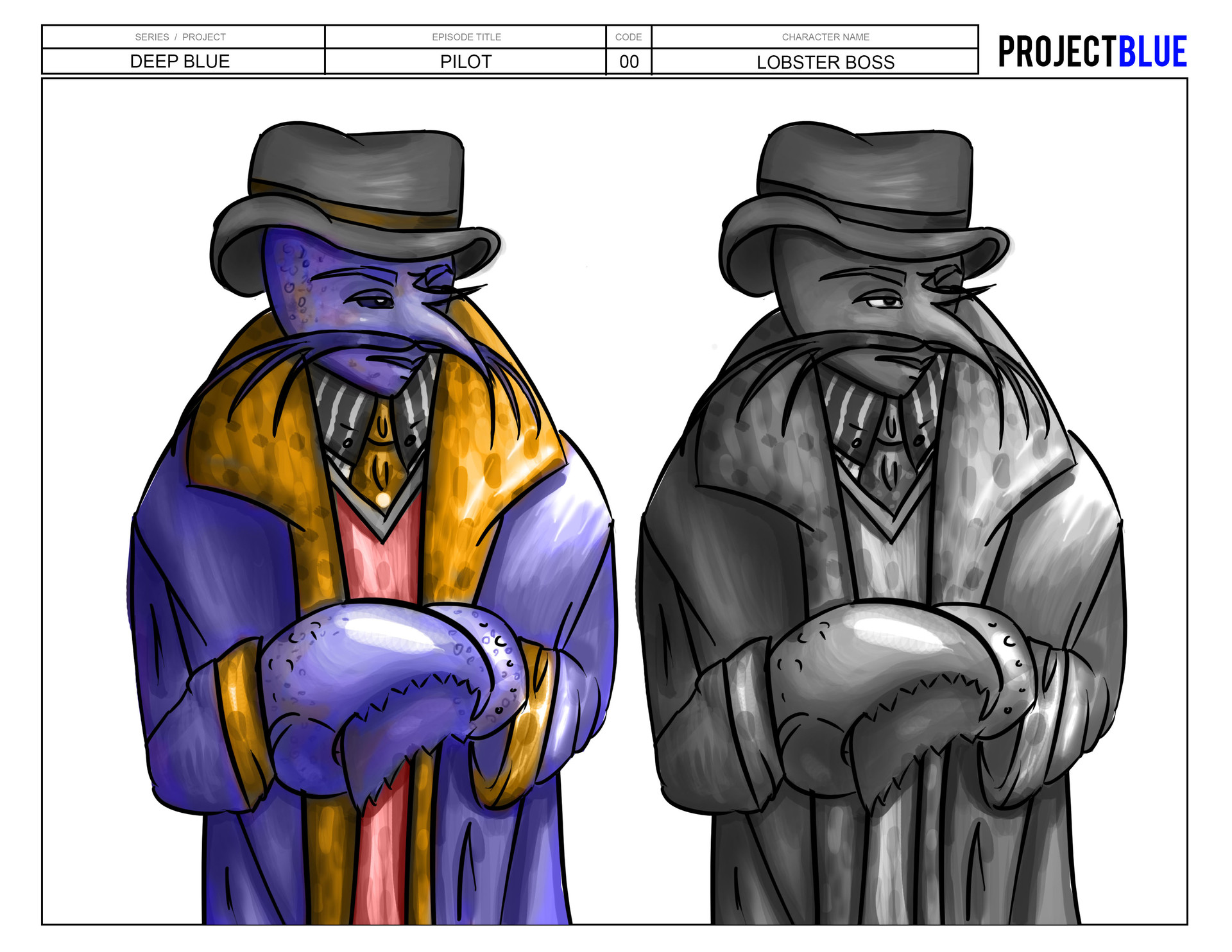 Carly Ross - Team Blue, Deep Trouble character design