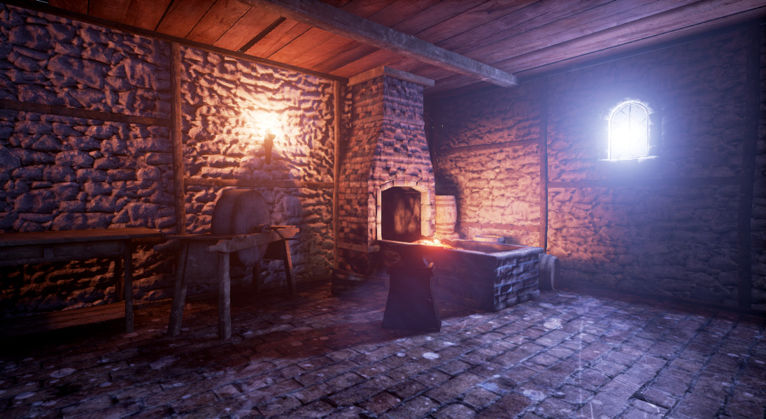 ArtStation - Blacksmith Forge WIP update