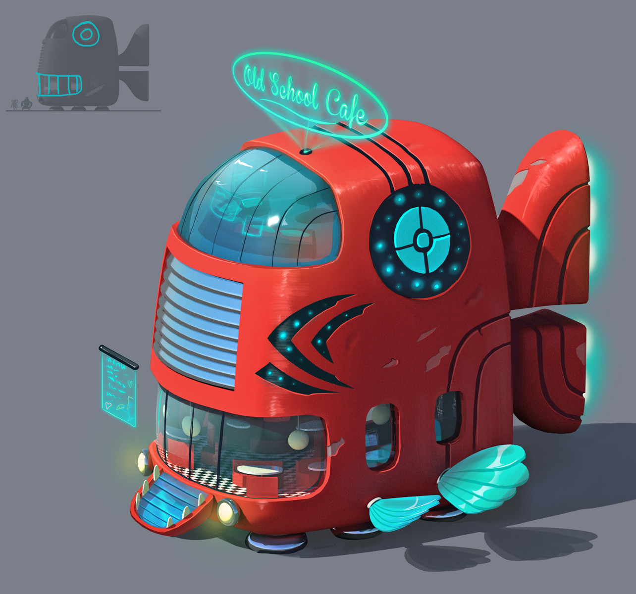 ArtStation - Space cafe