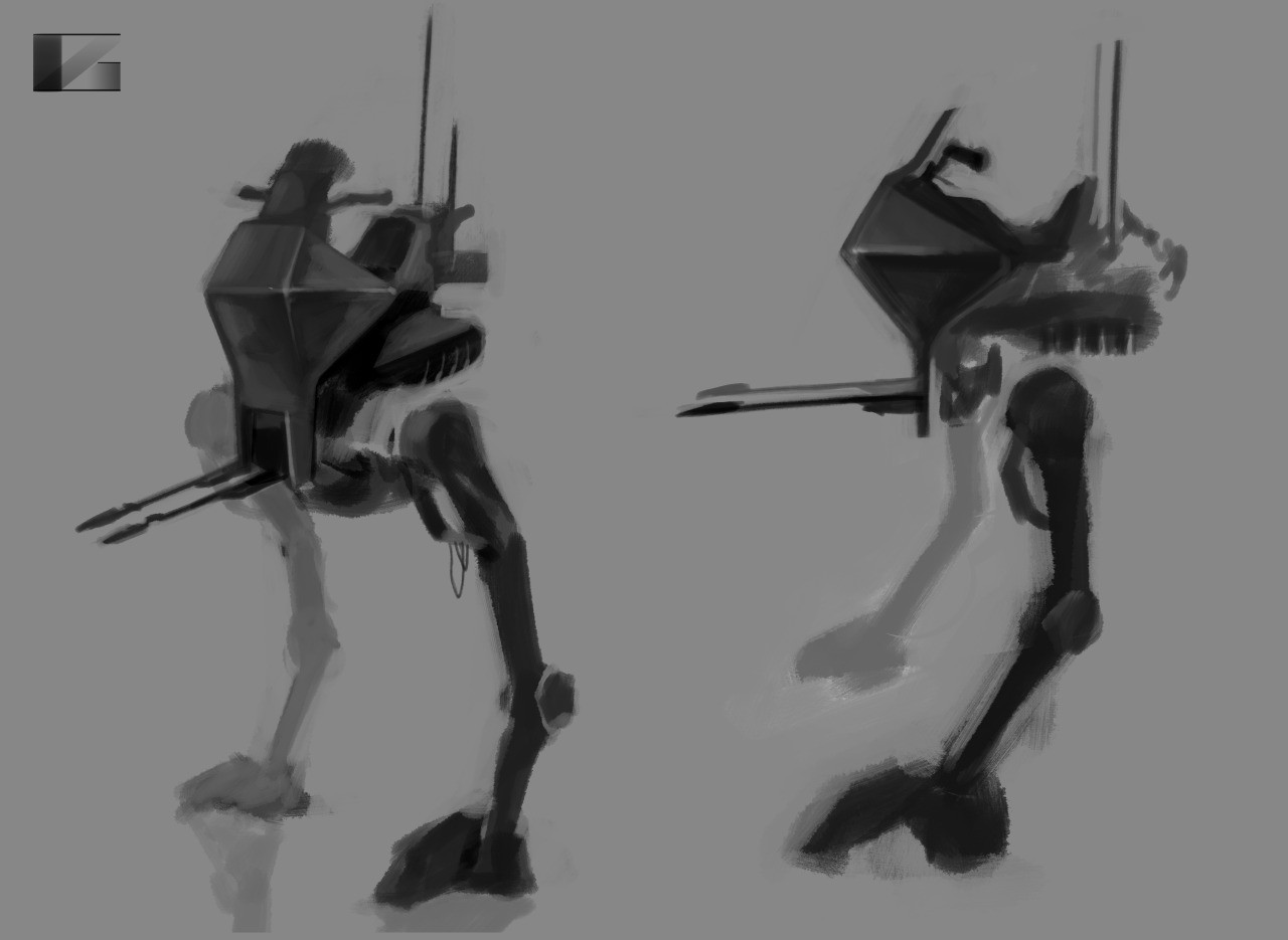 ArtStation - AT RT - star wars study shape