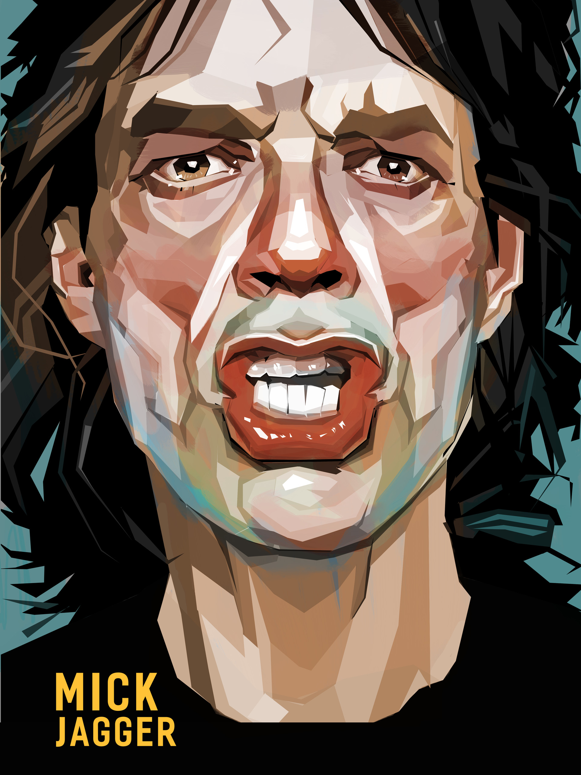 mick jagger cartoon