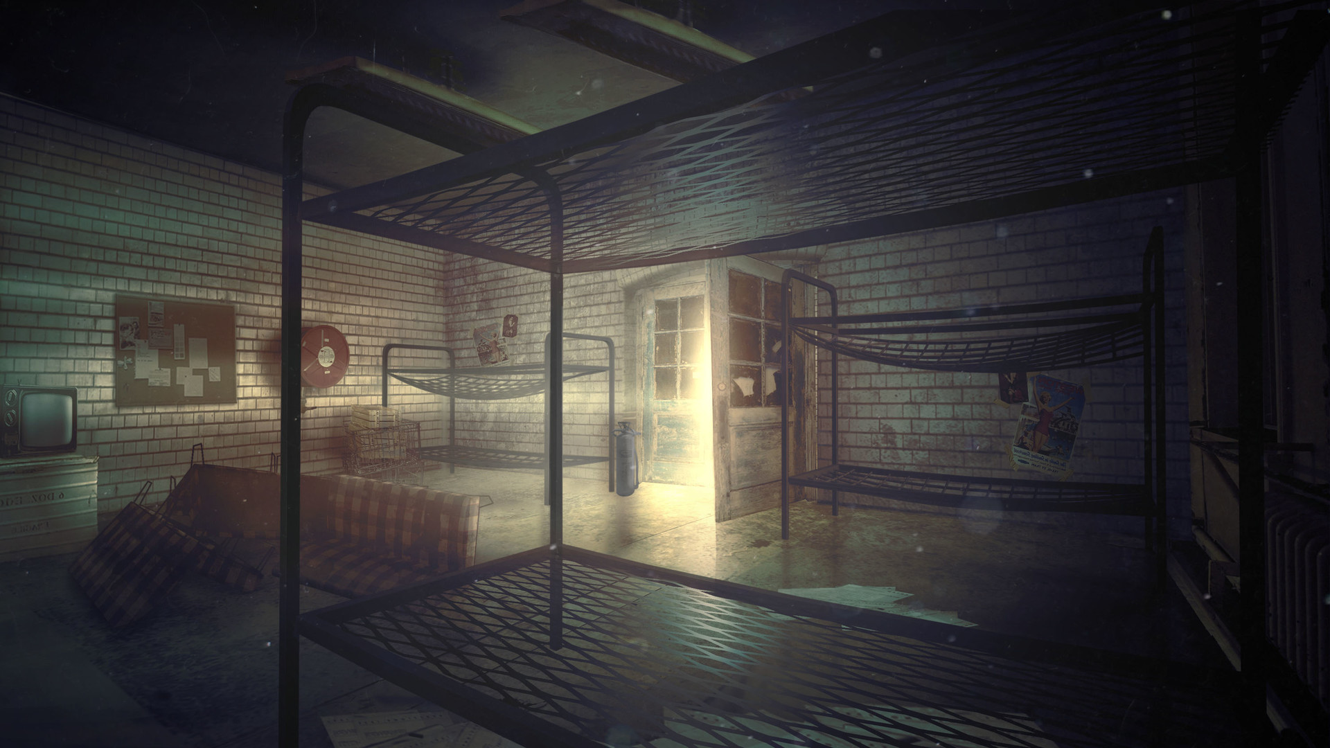 ArtStation - Staff bunk Rooms Abandoned Asylum