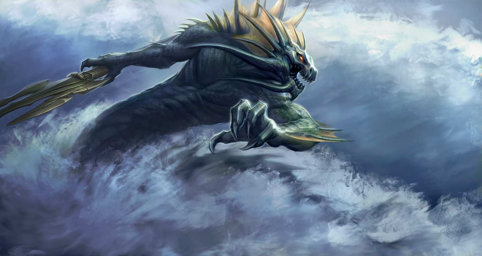 ArtStation - Naga Slithereen Guard yearly remake