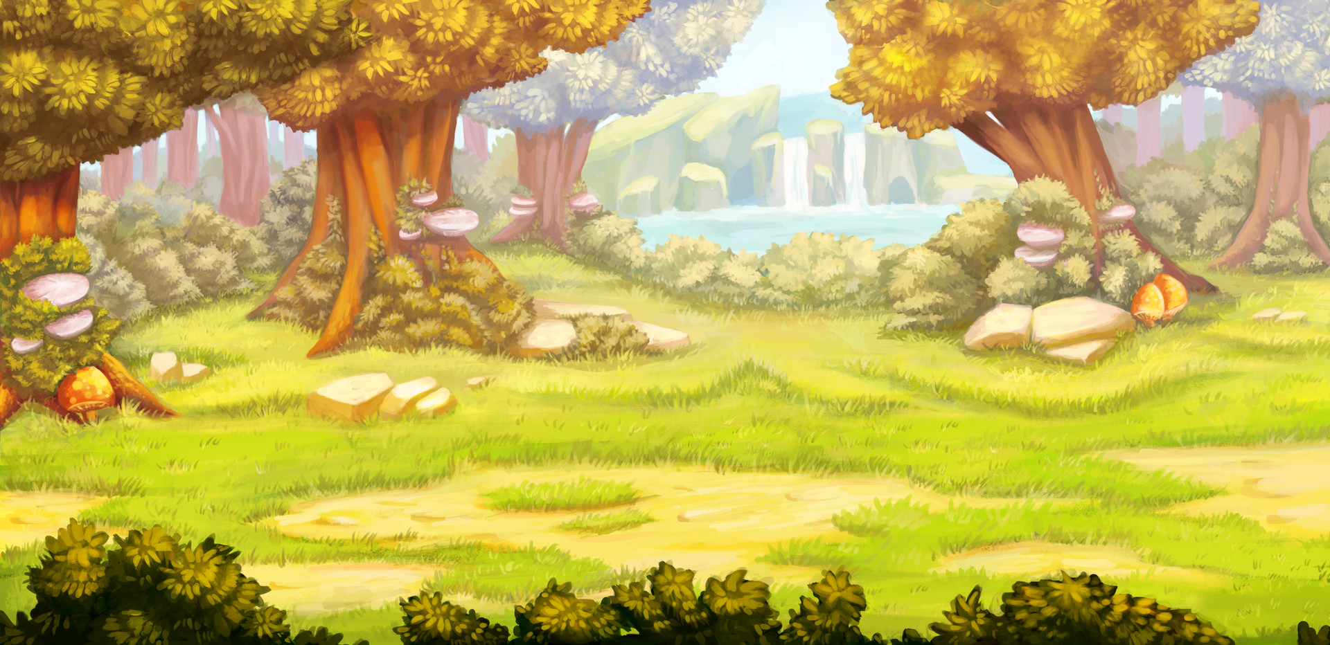 ArtStation - side scroll background, sv p