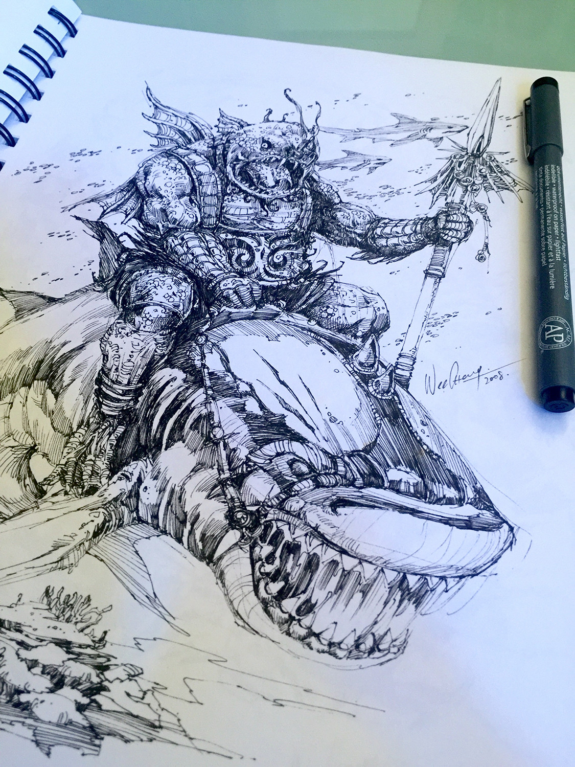 Lee Wee Chong - Monster Fight series concept Sketches