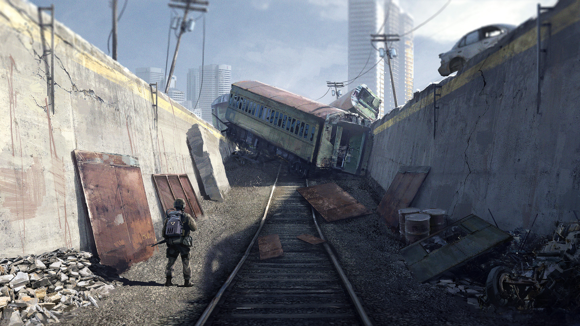 ArtStation - Train wreck