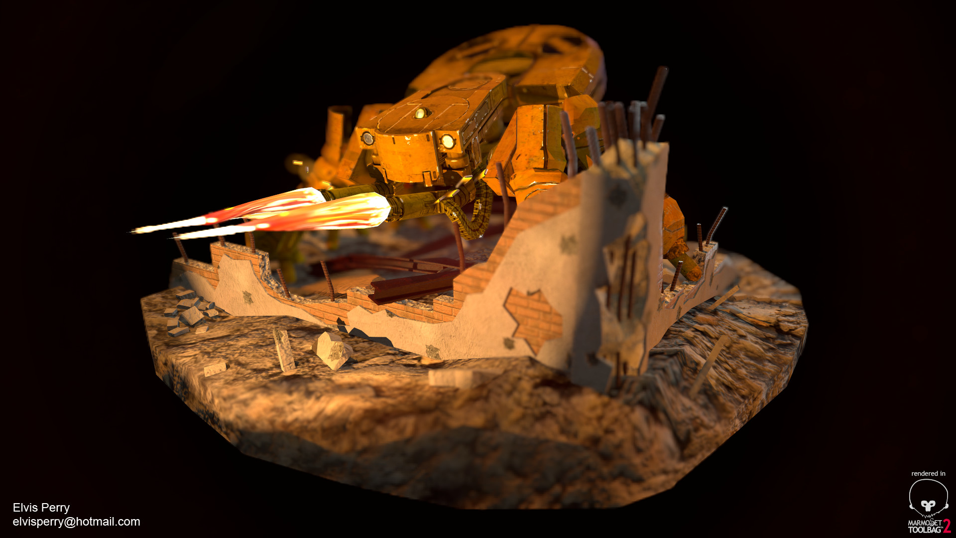 ArtStation - Ghost in the Shell Heavy Spider Tank, Elvis Perry