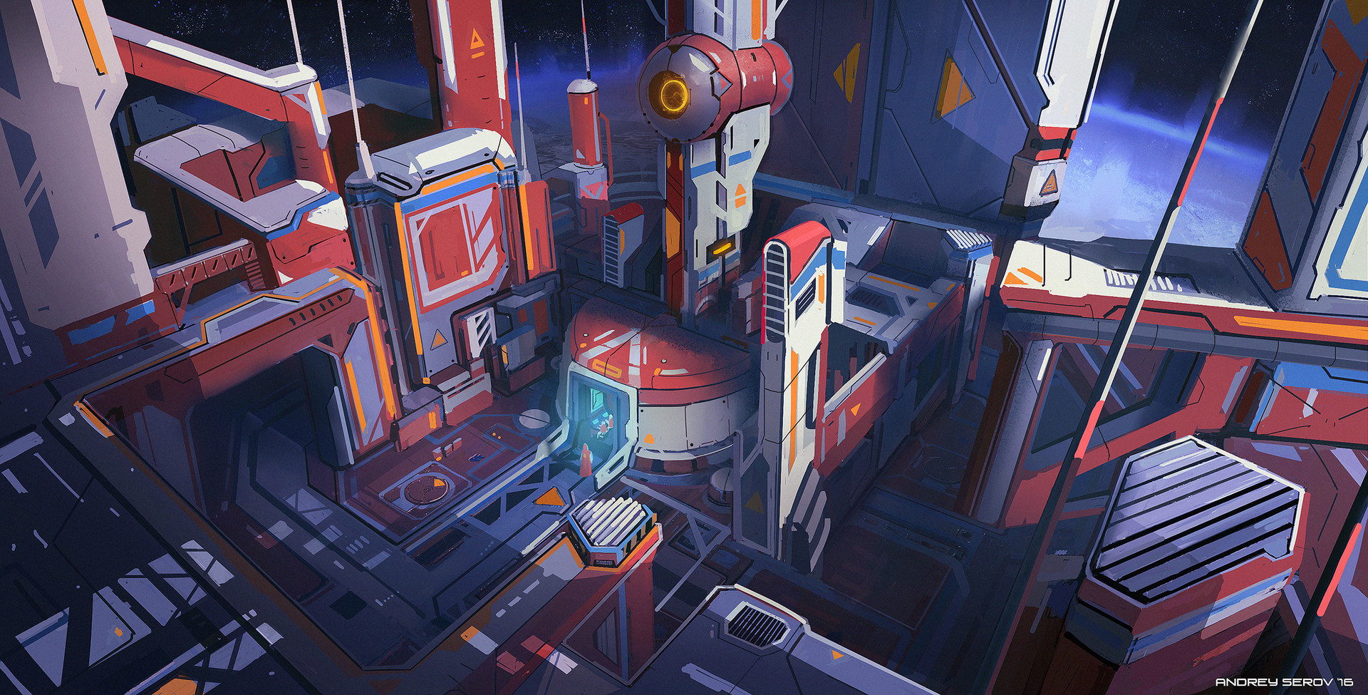 ArtStation - Scientific Station R.E.D