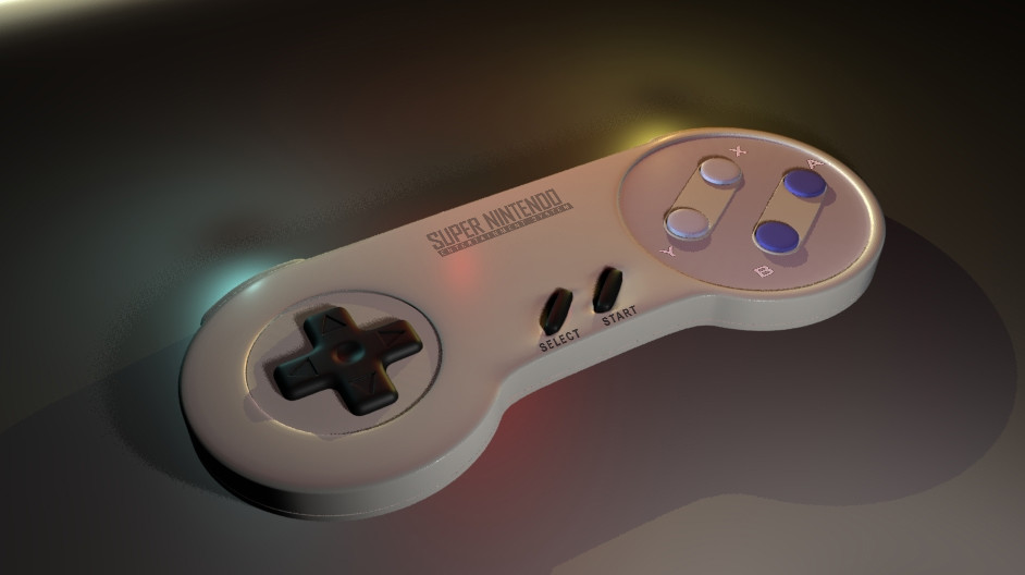 ArtStation - Super NES controler render