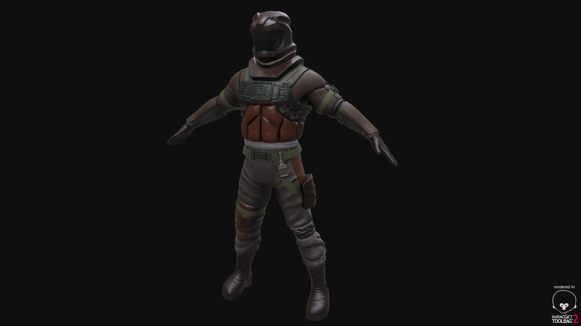 ArtStation - Sci-fi Aztec Engineer Suit