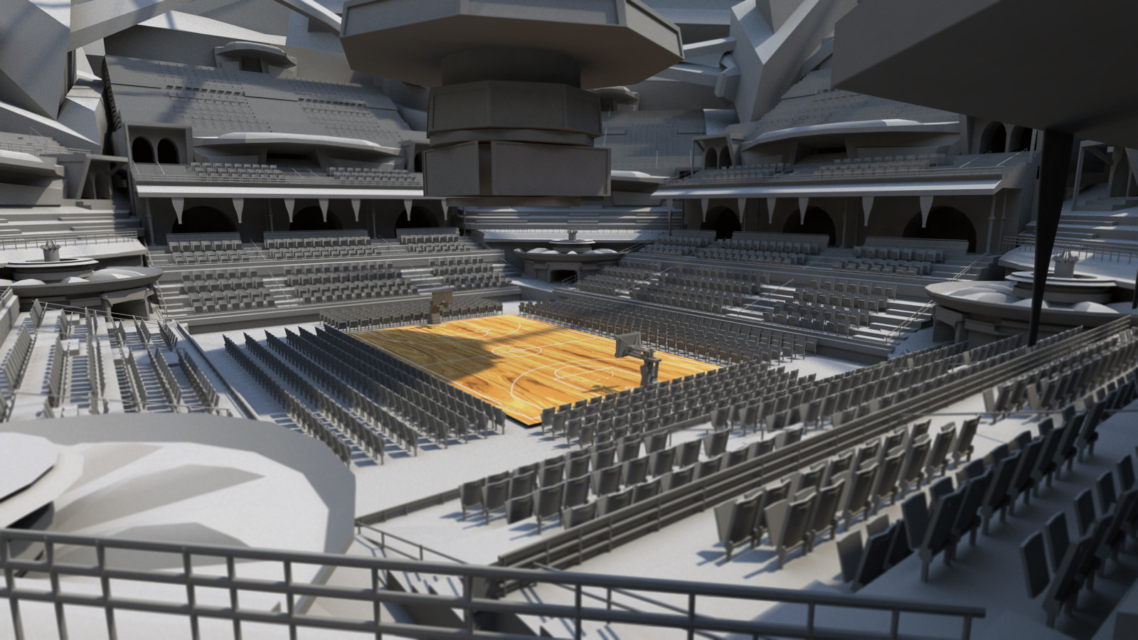 Esteban Rodriguez - Basquetball Stadium Model