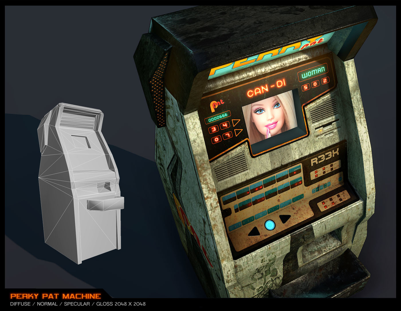 ArtStation - Games Asset - Perky Pat Machine