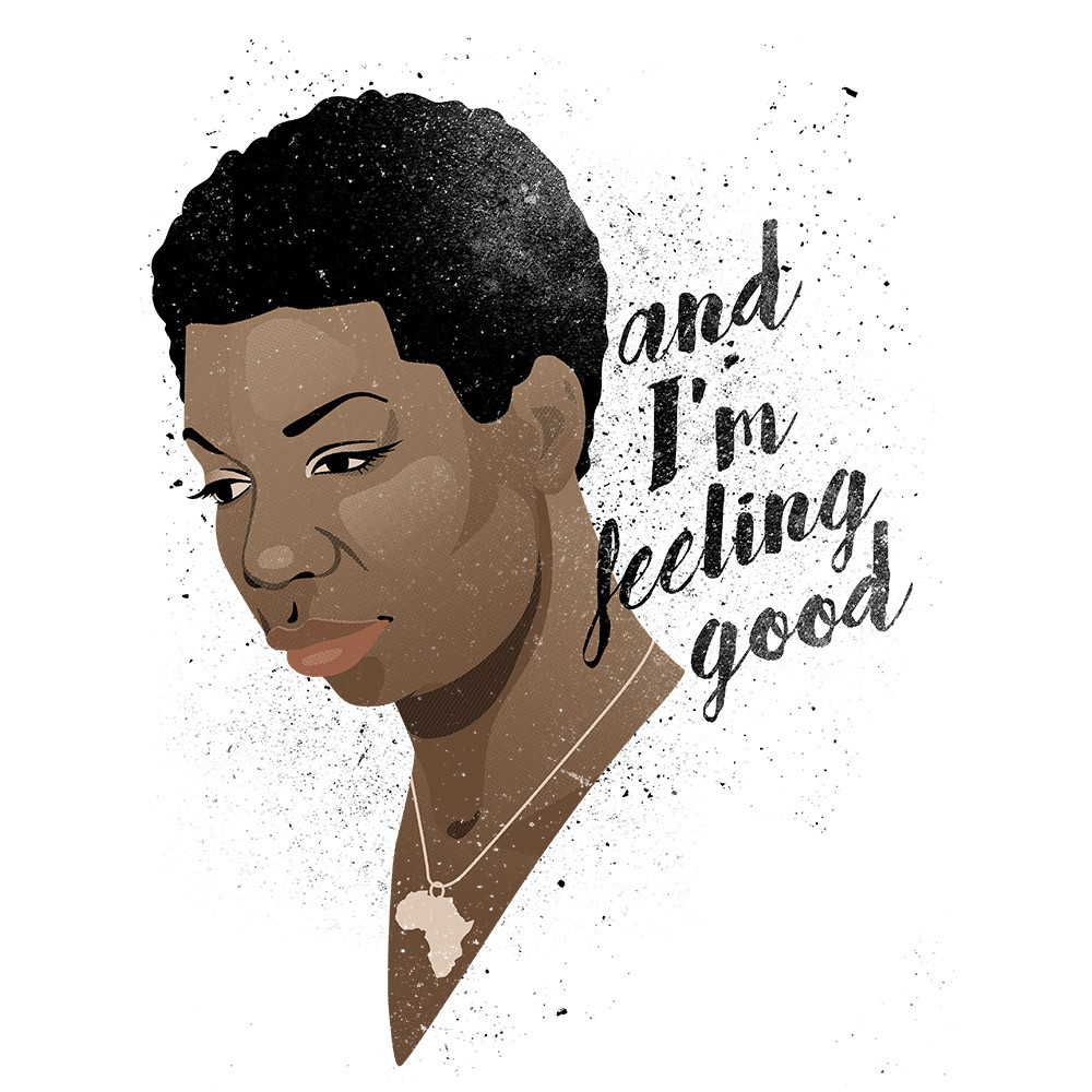 ArtStation - Nina Simone vector portrait