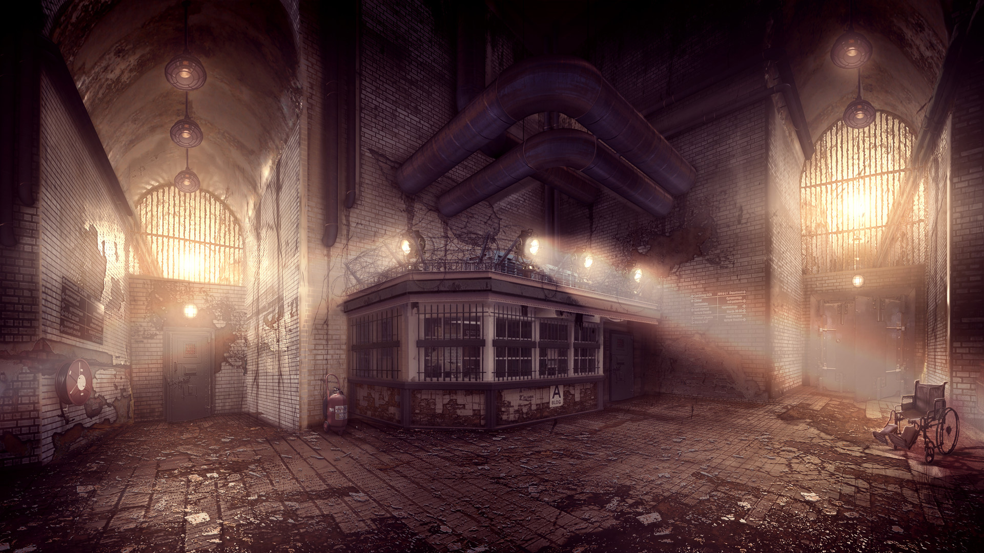 ArtStation - High Security Office Abandoned Asylum