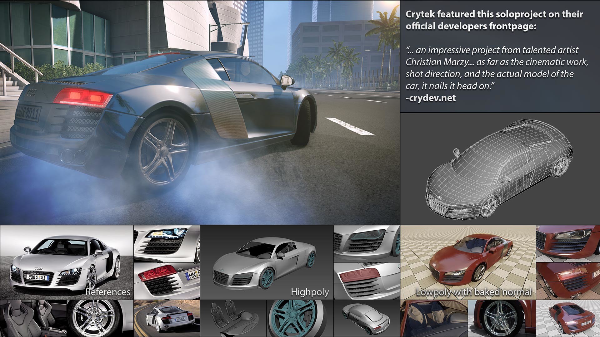 Christian Marzy - Audi R8 - Realtime Game Trailer captured in Cryengine