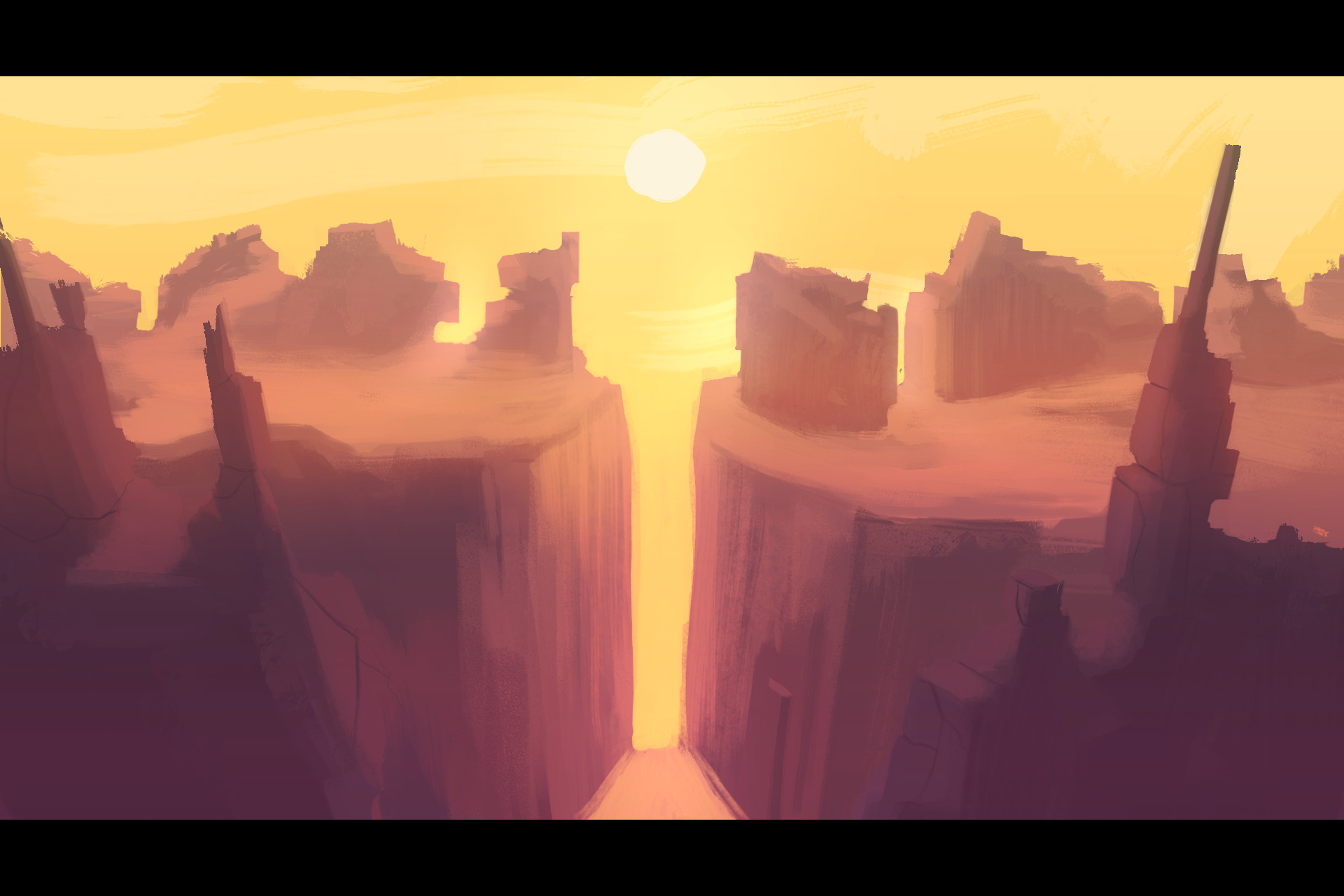 ArtStation - narrow valley