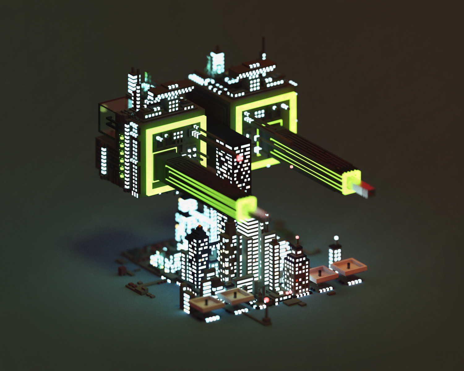 ArtStation - Space canon city