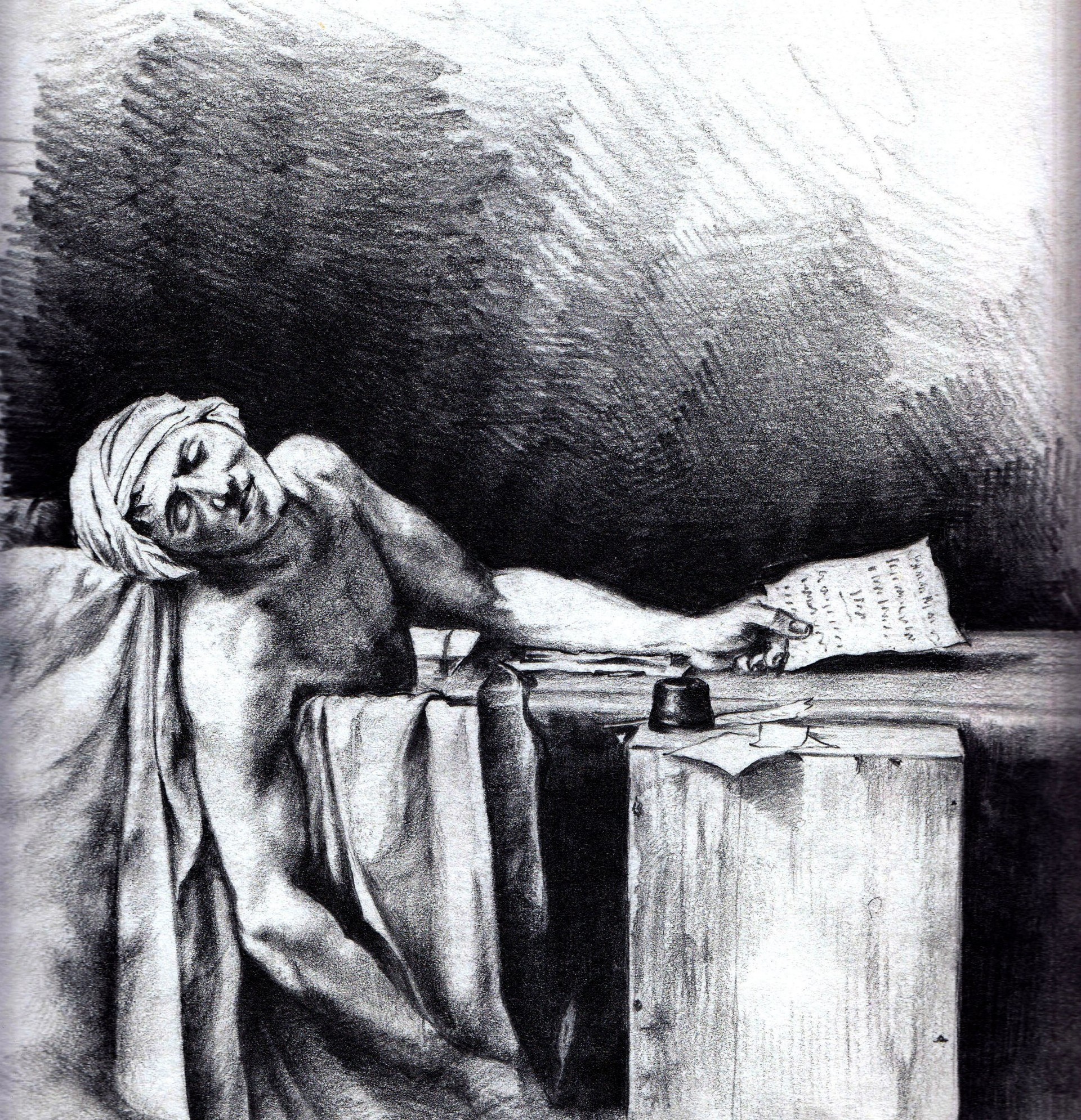 ArtStation - Rendition of Death of Marat