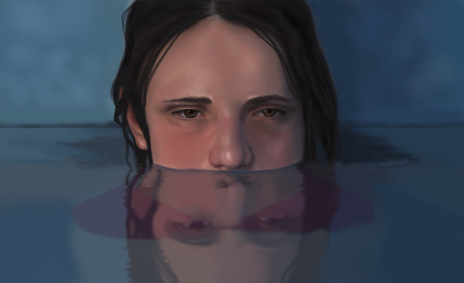 ArtStation - Girl in water