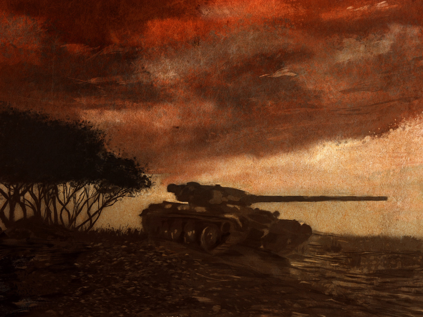 ArtStation - Soviet Tank Atmosphere and Light Study