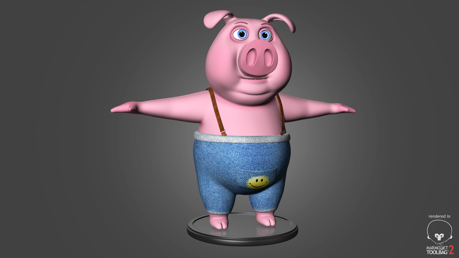 ArtStation - Pig cartoon character